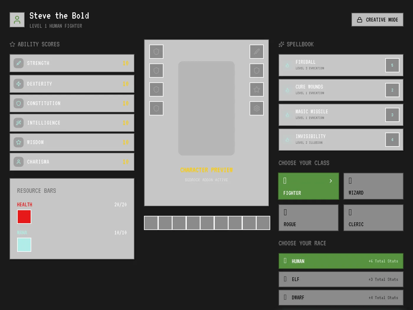 D&D Minecraft Addon