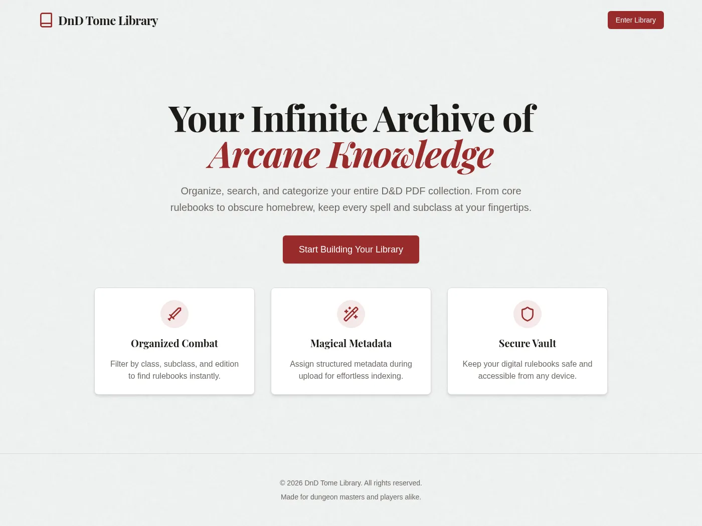 DnD PDF Library