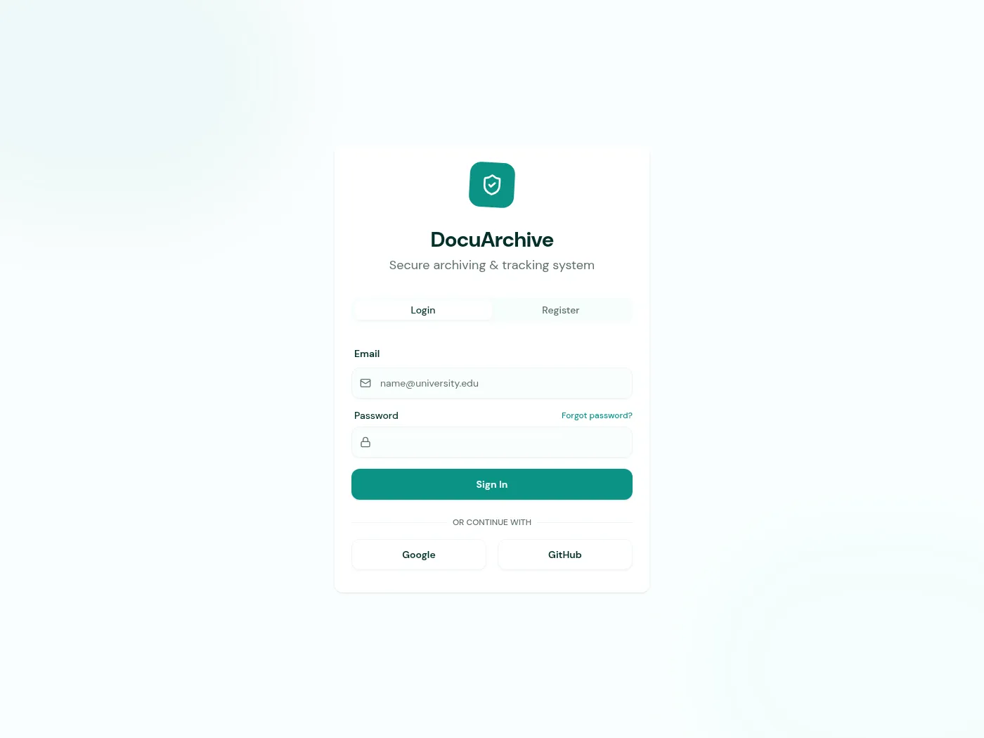 DocuArchive Tracker