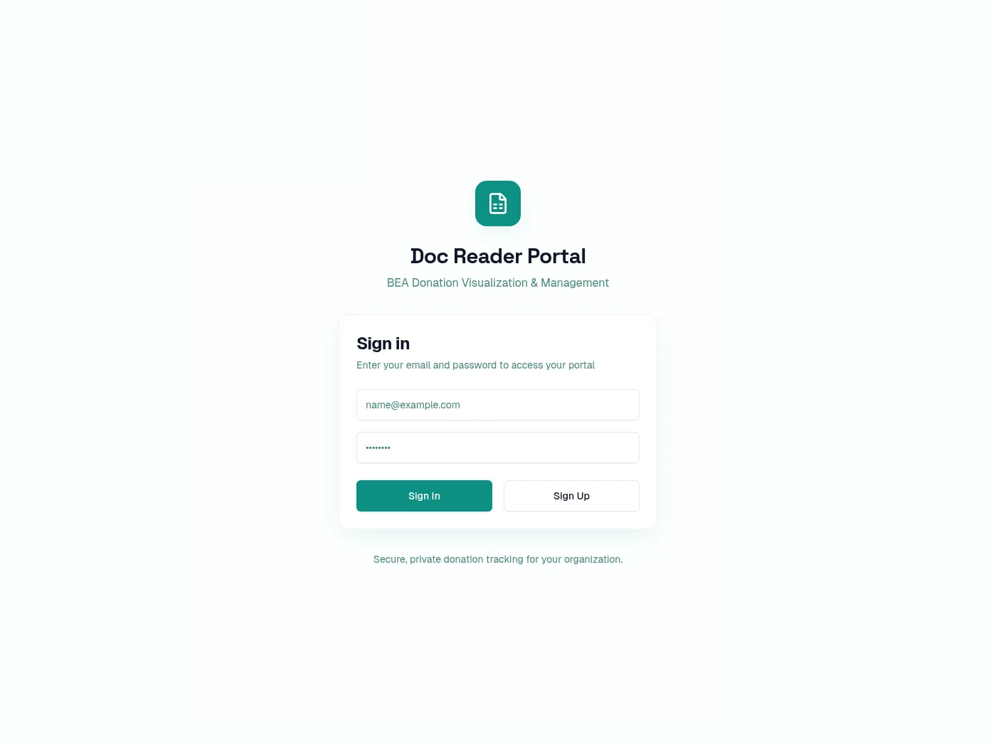 Doc Reader Portal