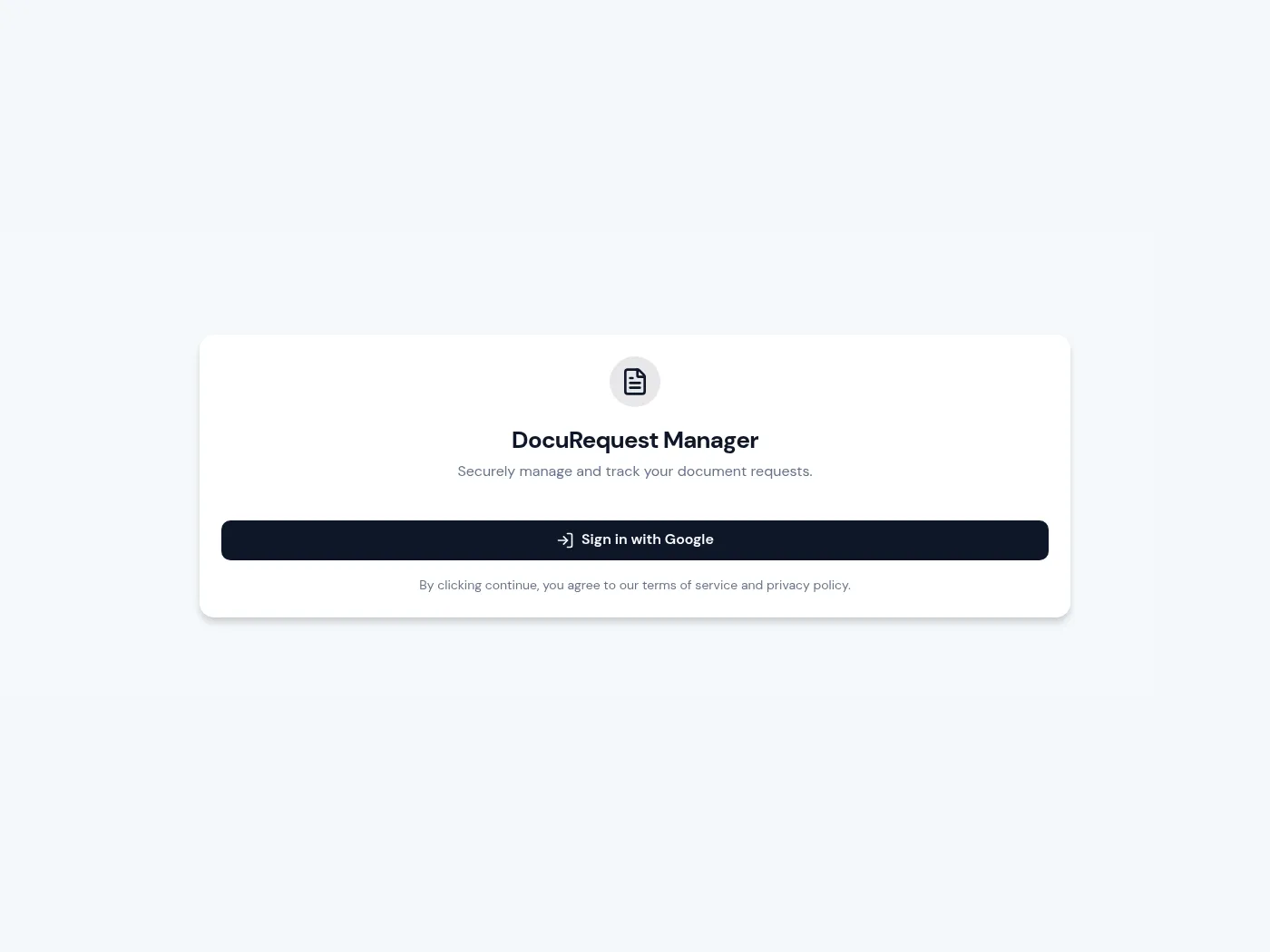 DocuRequest Manager