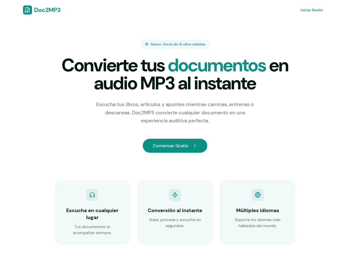 Doc2MP3 Converter