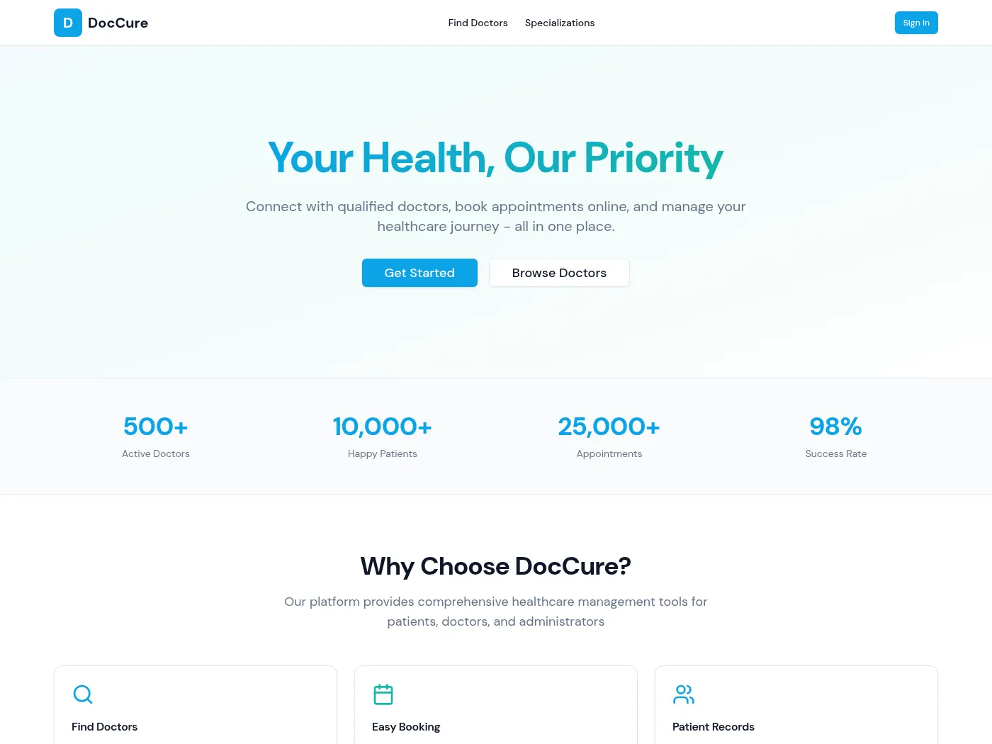 DocCure Health Connect