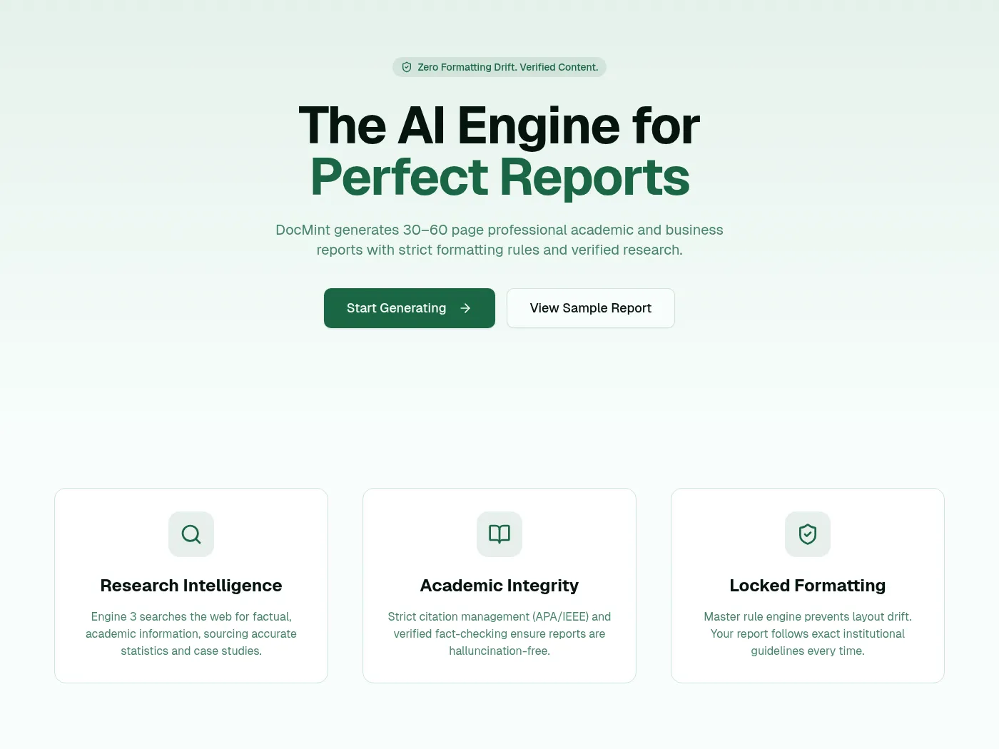 DocMint Report Engine