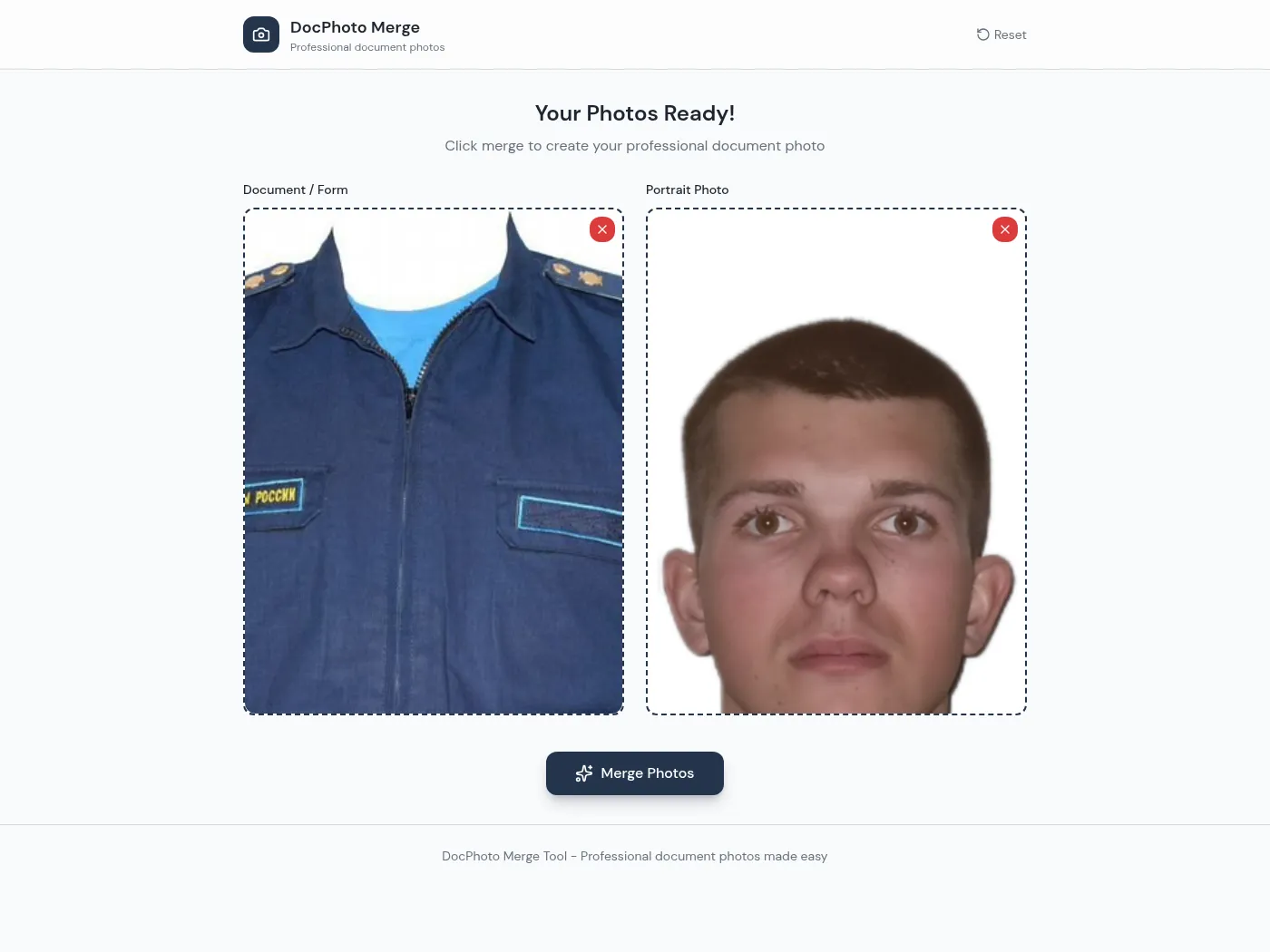 DocPhoto Merge Tool