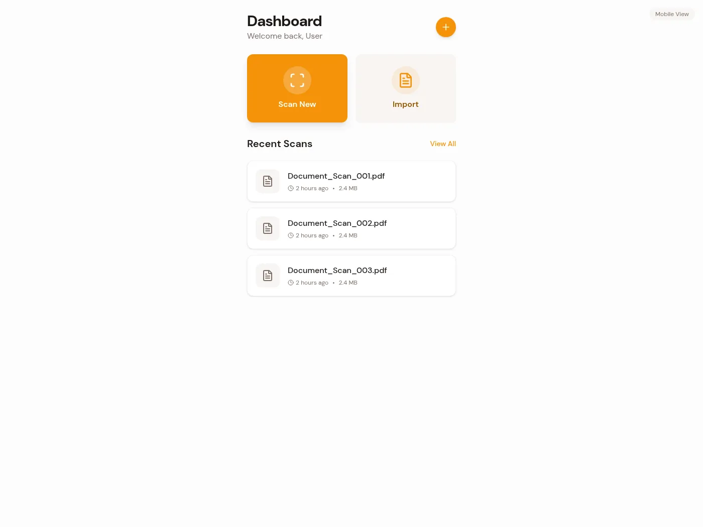 DocScan Mobile Portal