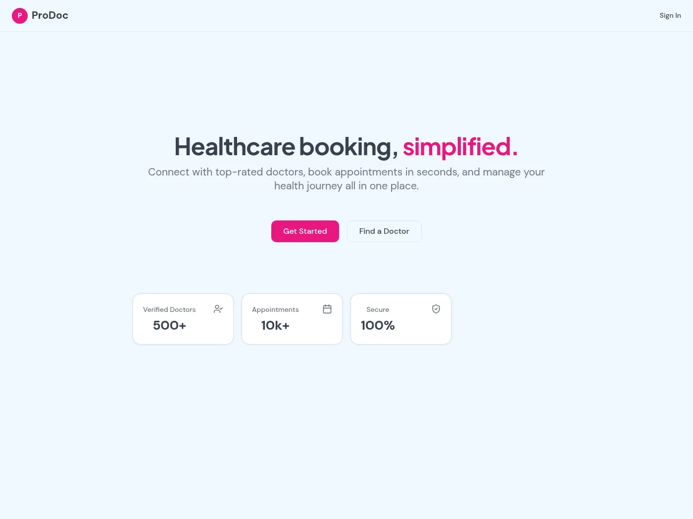 ProDoc Scheduler