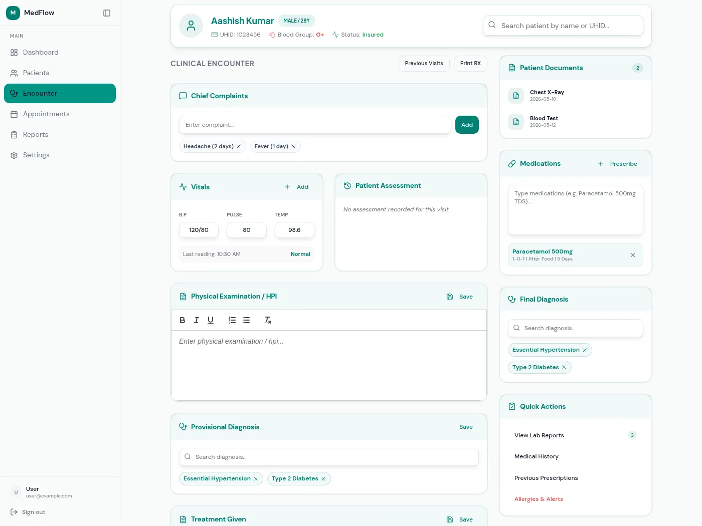 Doctor Workspace UI Revamp