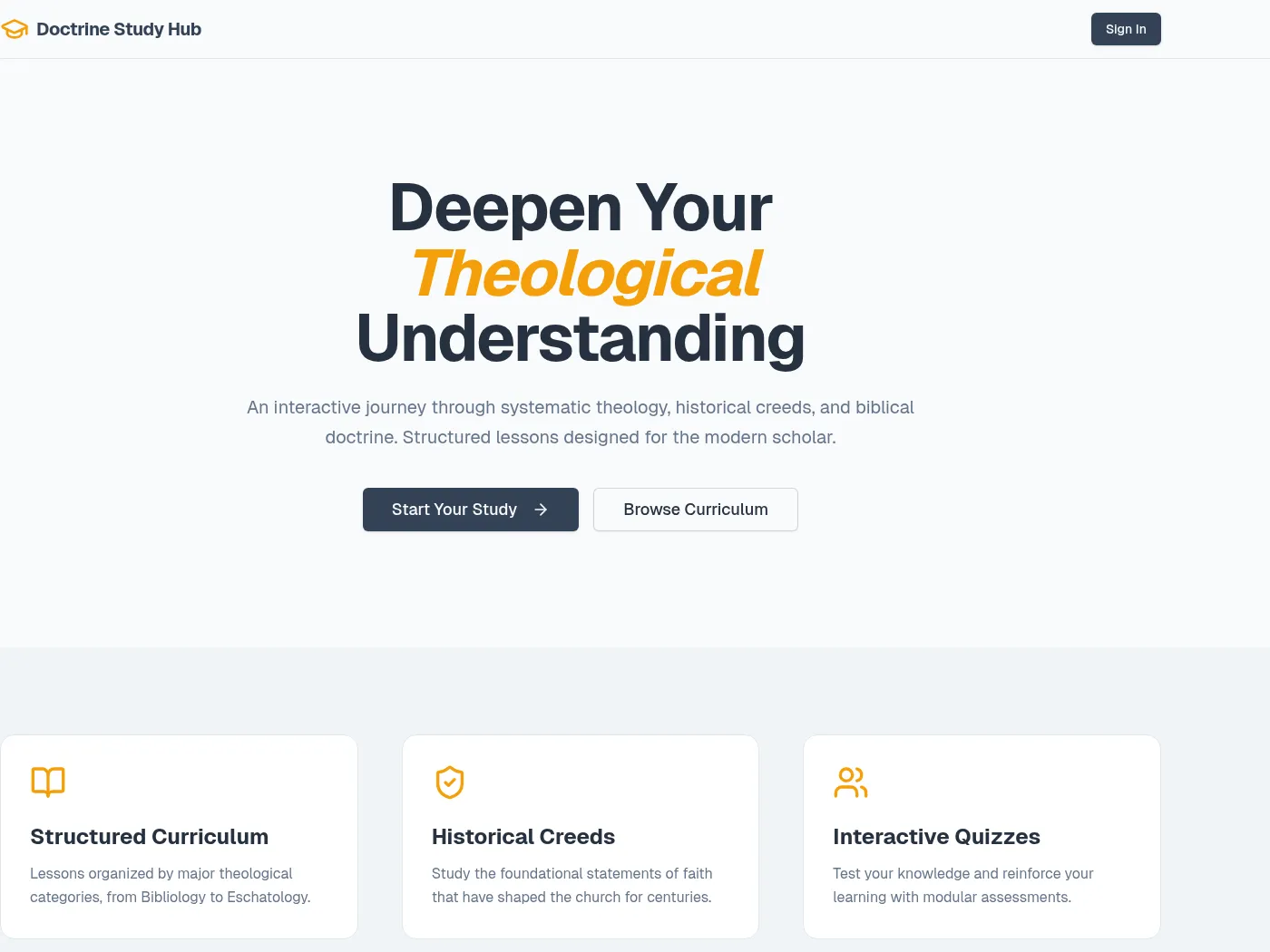 Doctrine Study Hub