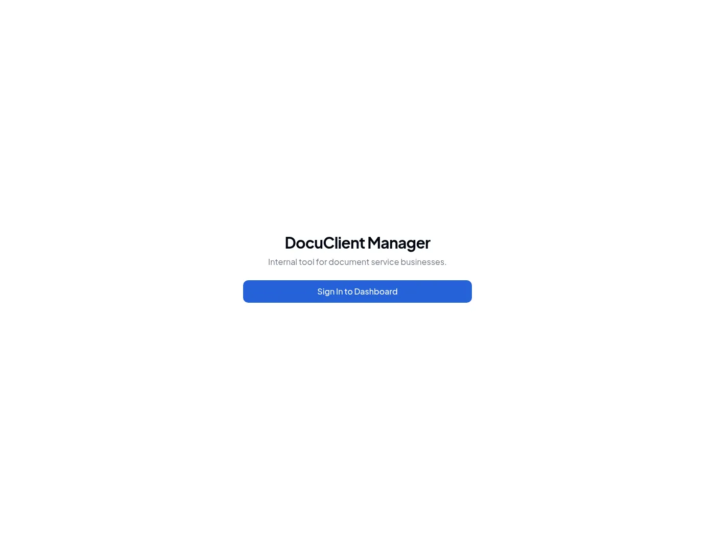 DocuClient Manager