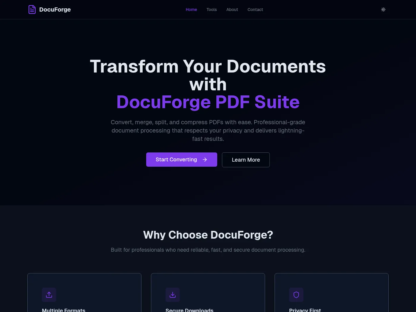 DocuForge PDF Suite