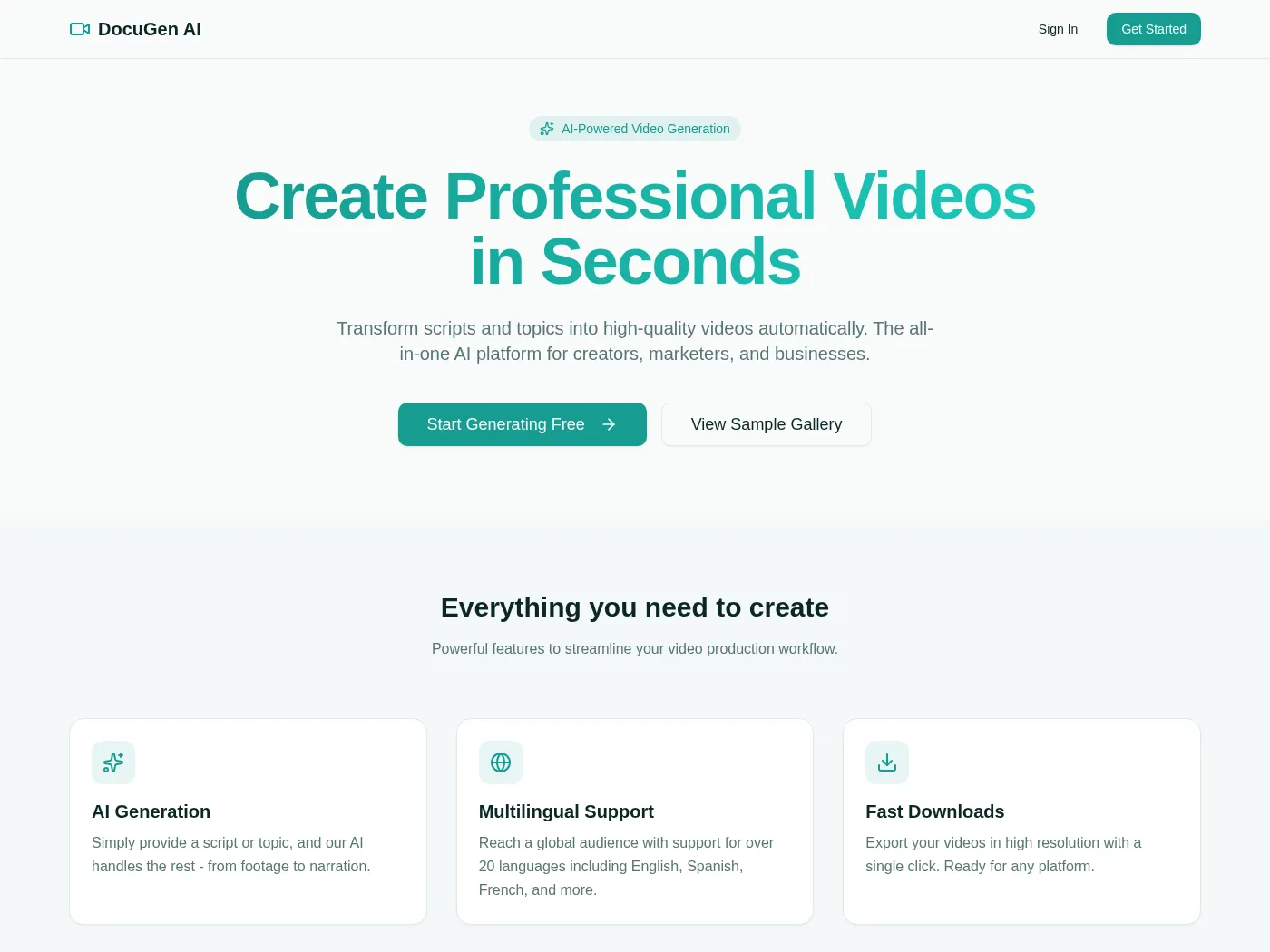 DocuGen AI