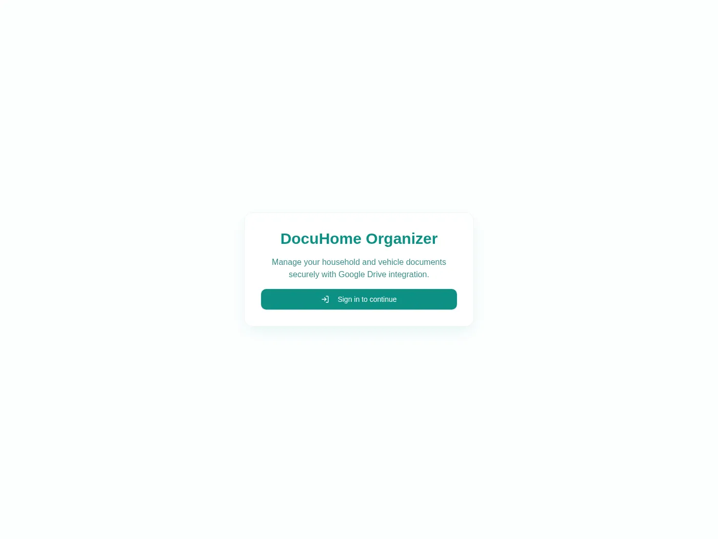 DocuHome Organizer