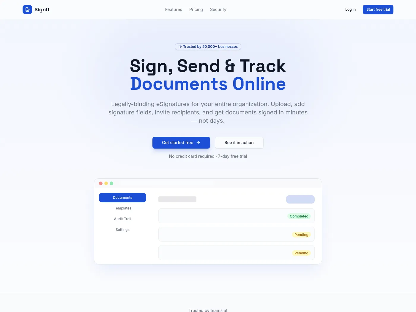 SignIt Web Suite