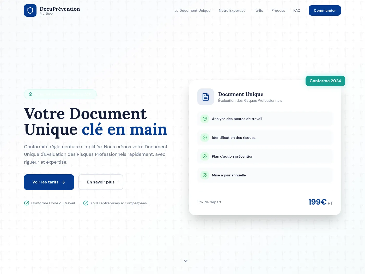 DocuPrévention Pro Shop