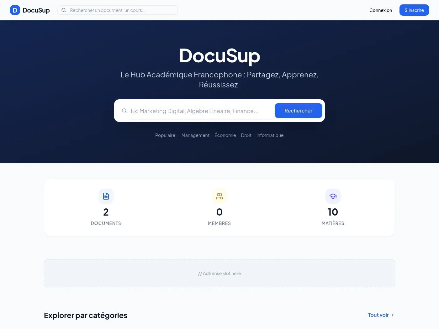 DocuSup French Academic Hub
