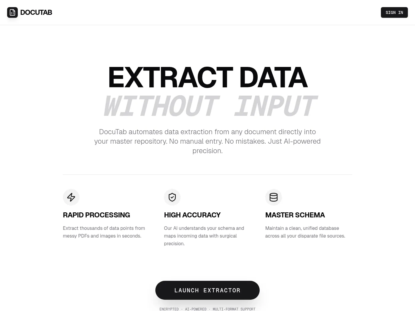 DocuTab Extractor