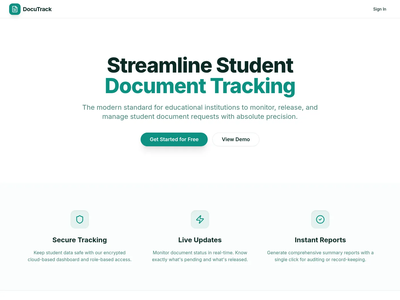 DocuTrack Dashboard
