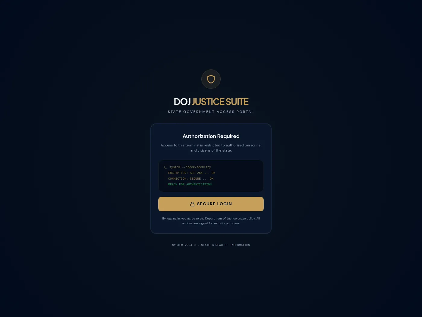 DOJ RP Justice Suite