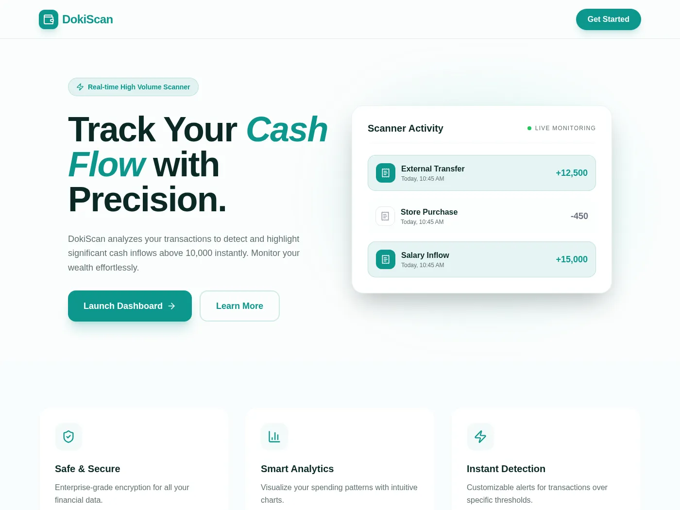 DokiScan Money Tracker