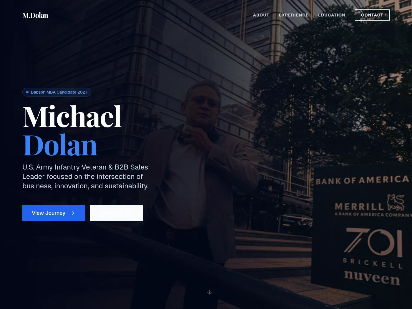 Michael Dolan Landing Page