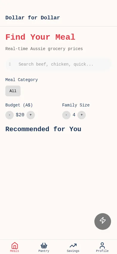 Dollar for Dollar Meals