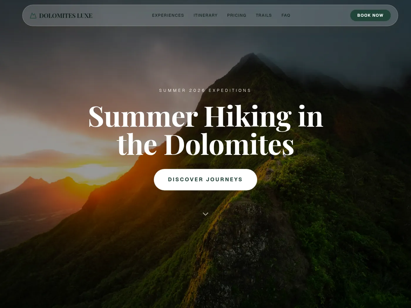 Dolomites Luxe Travel Site