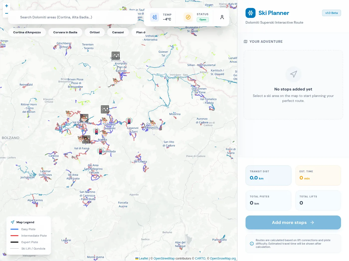 Dolomitti Ski Mapper
