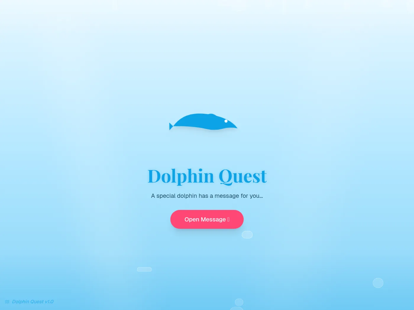 Dolphin Valentine Quest