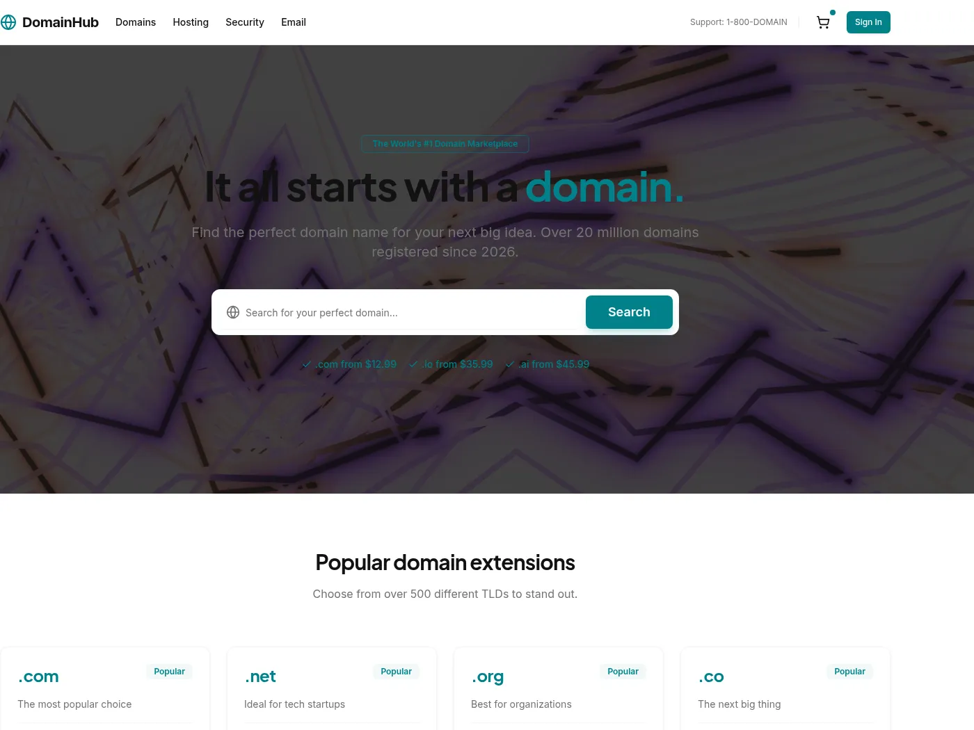 DomainHub Marketplace