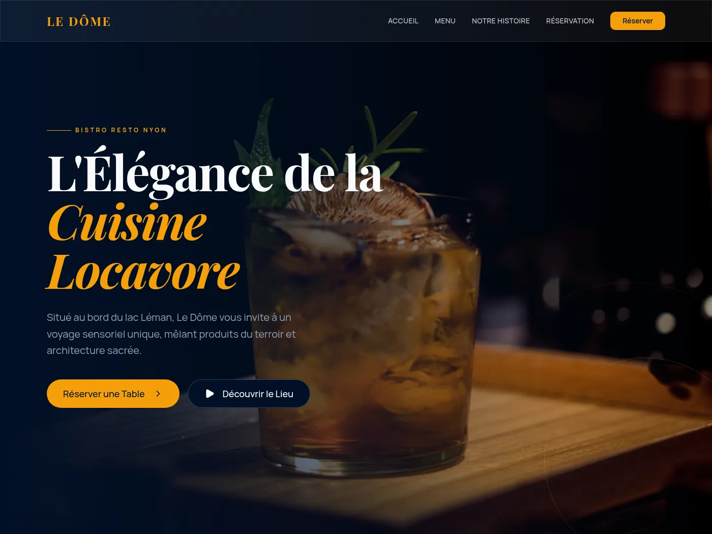 Le Dôme Bistro Site