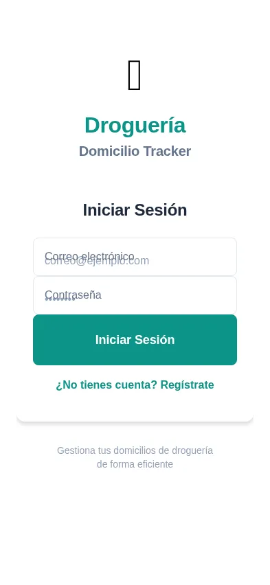 Droguería Domicilio Tracker