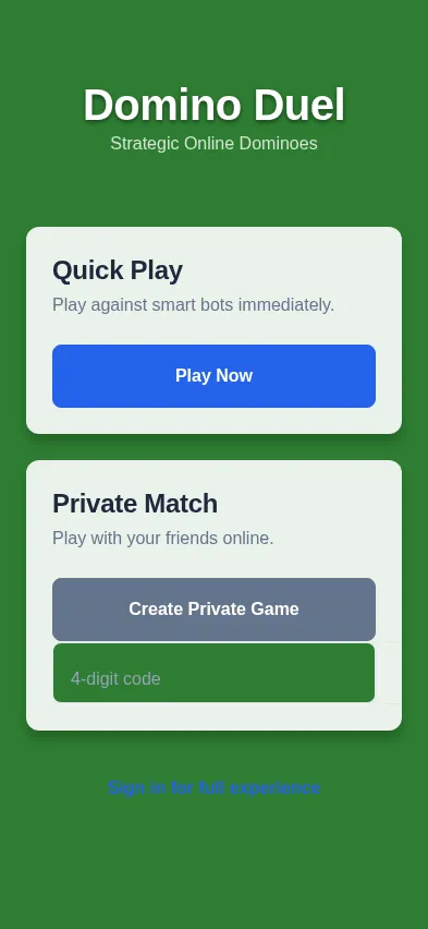 Domino Duel Mobile