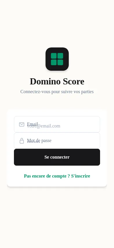 Domino Score Tracker