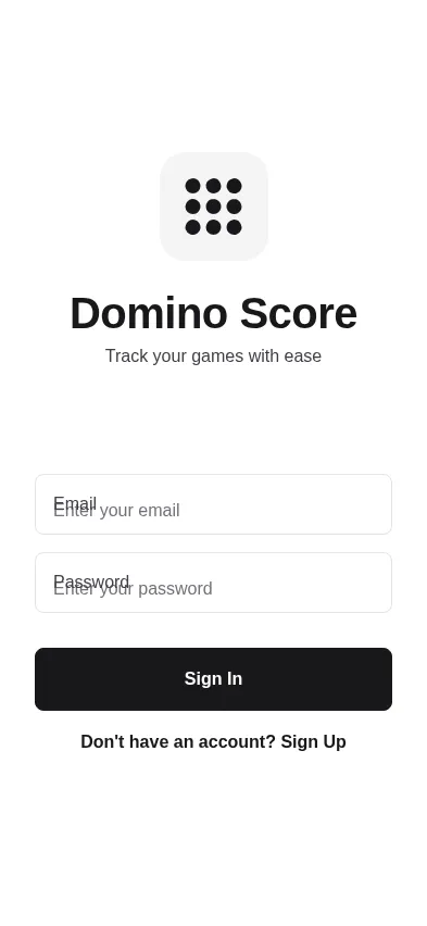 Domino Score Keeper