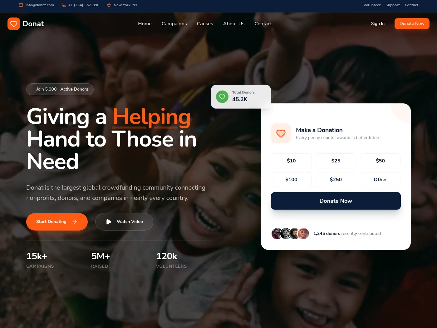 Donat Charity Web Clone