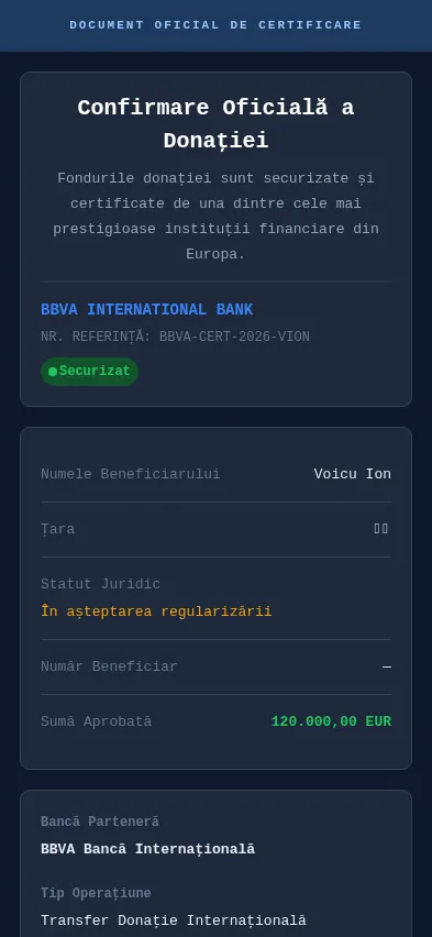 Donation Confirmation Page