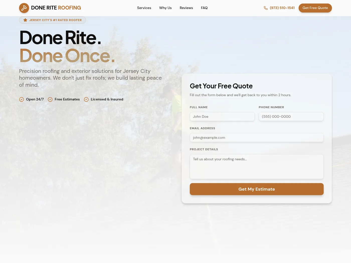Done Rite Exteriors 3D Site