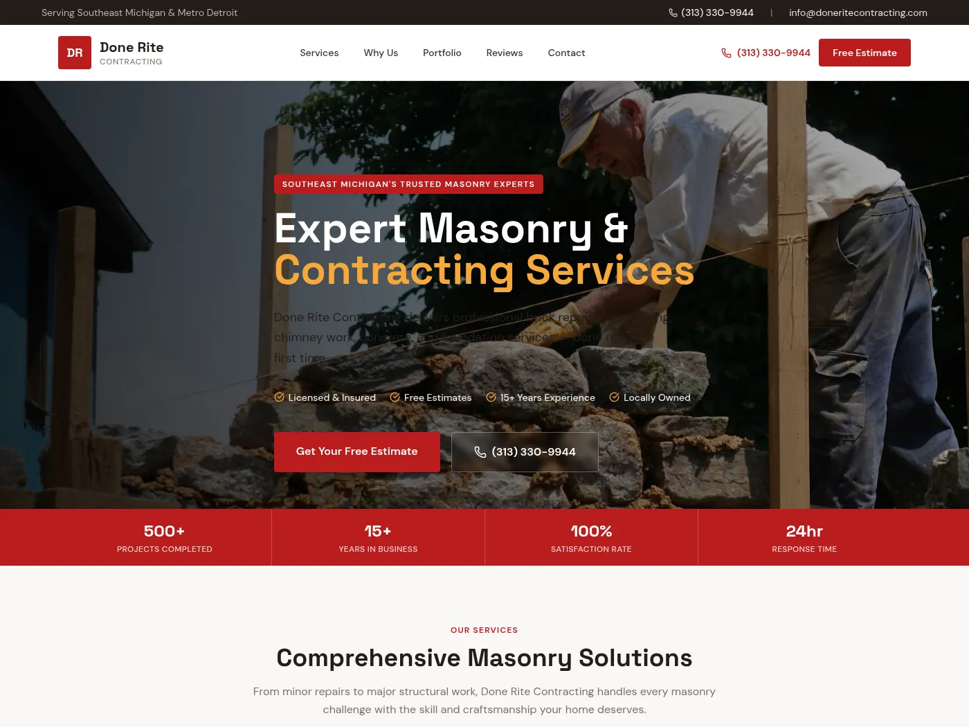 Done Rite Masonry Site
