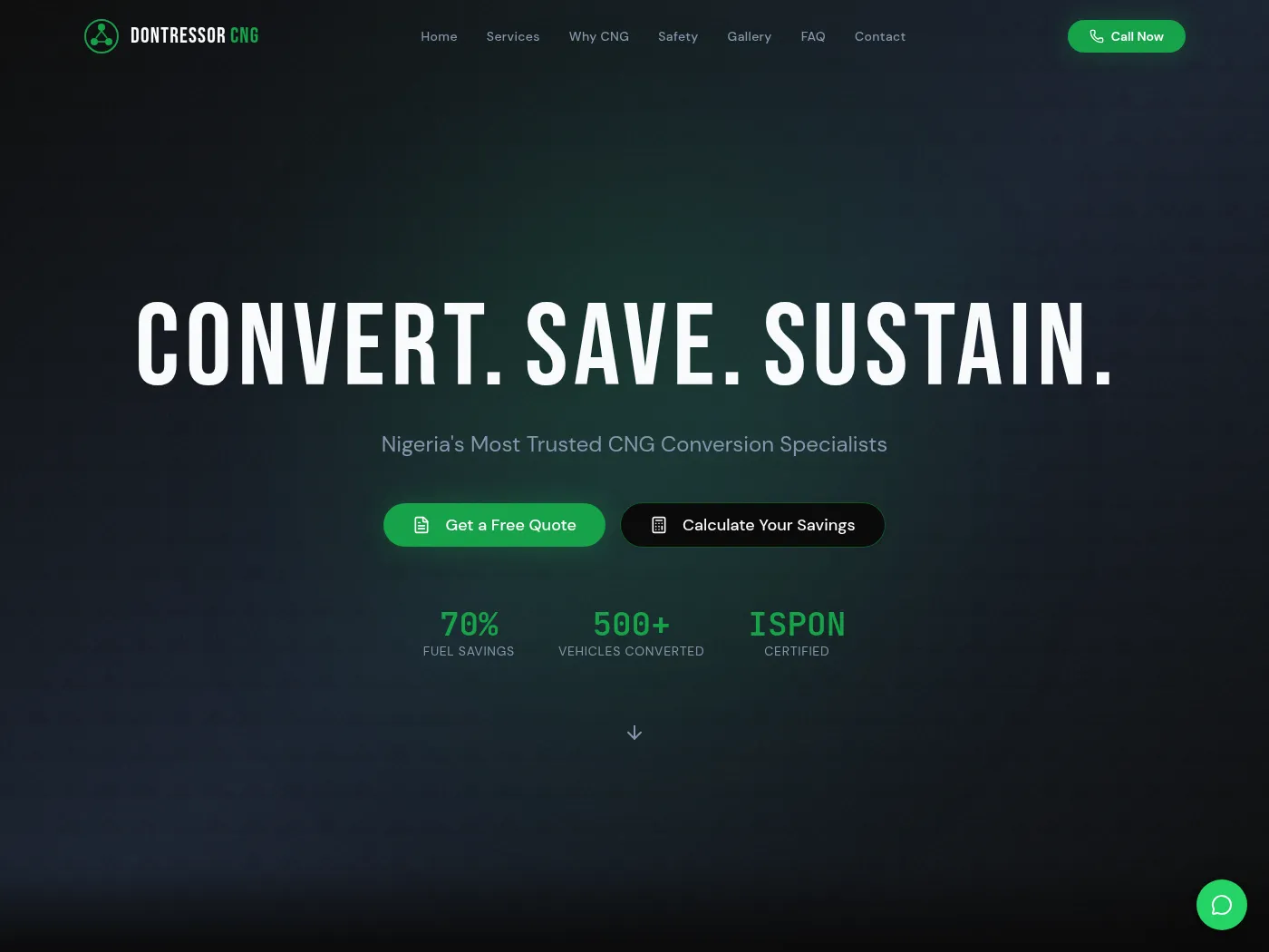 DonTressor CNG Website