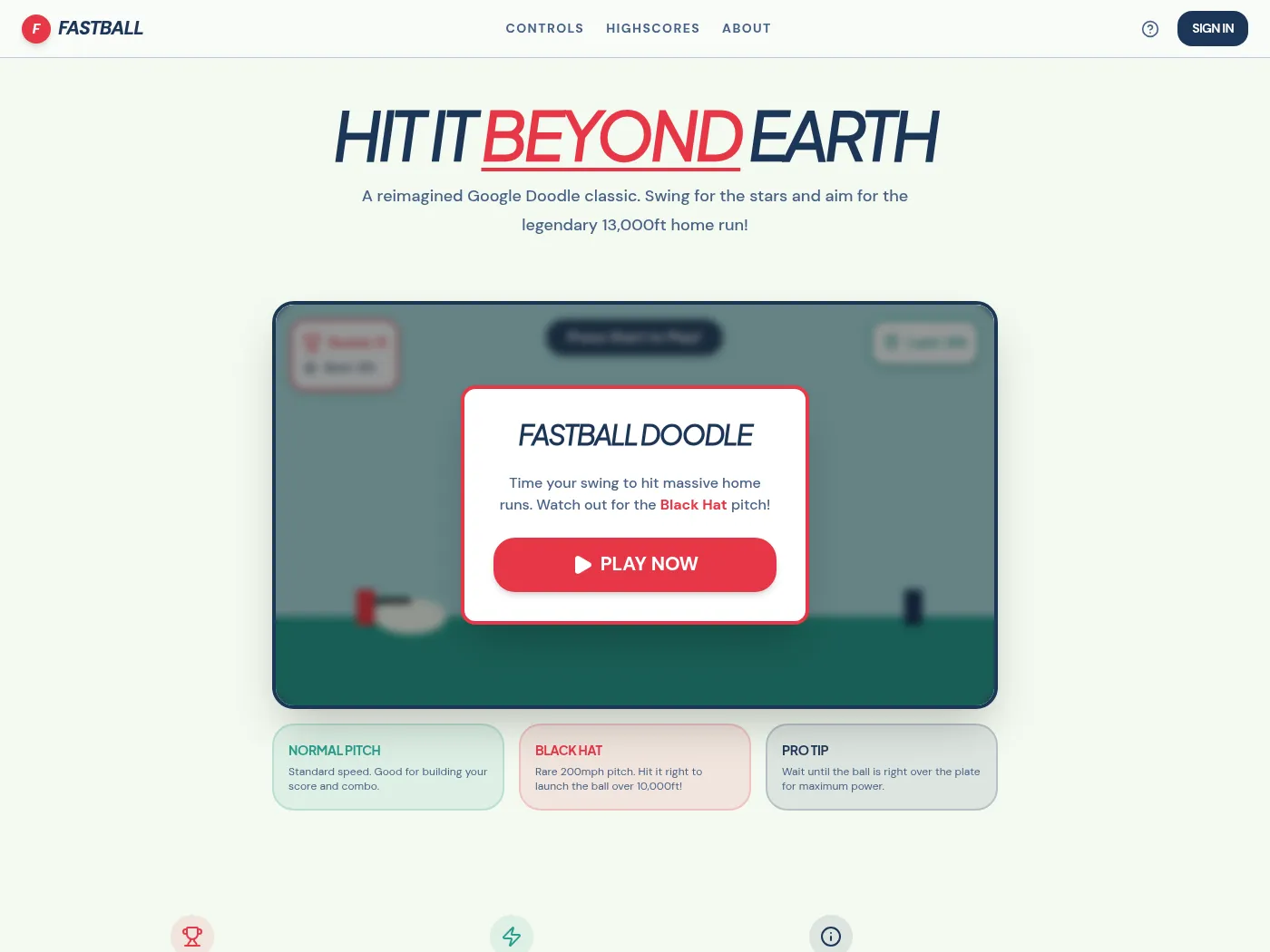Fastball Baseball Game