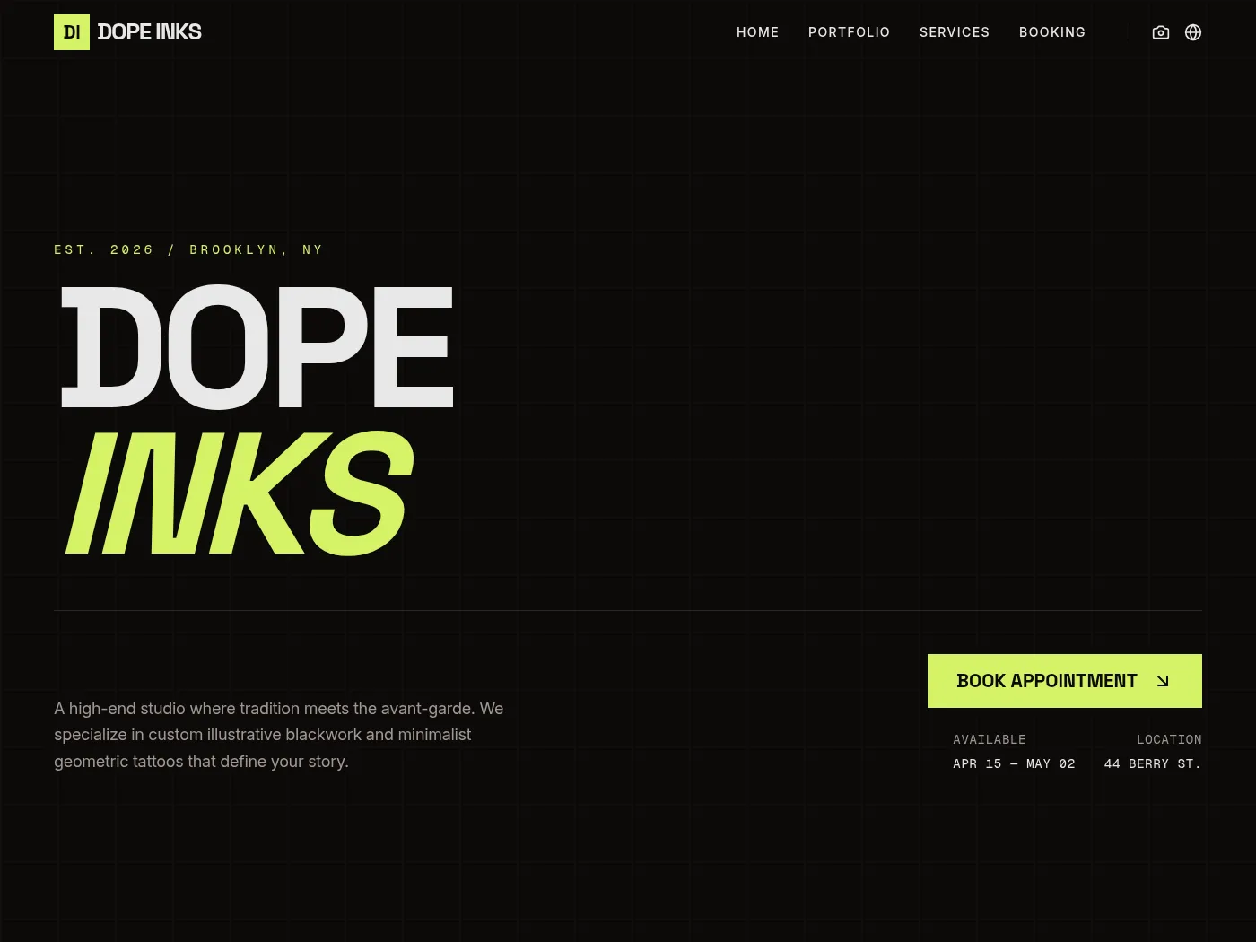 Dope Inks Website
