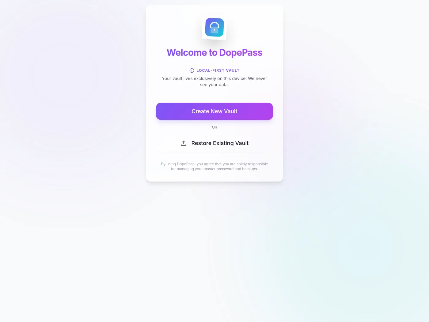 DopePass Vault