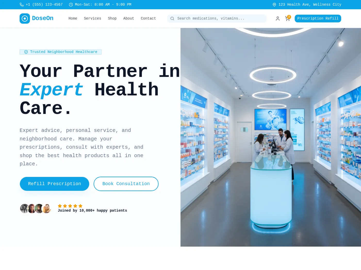 DoseOn Pharmacy Website