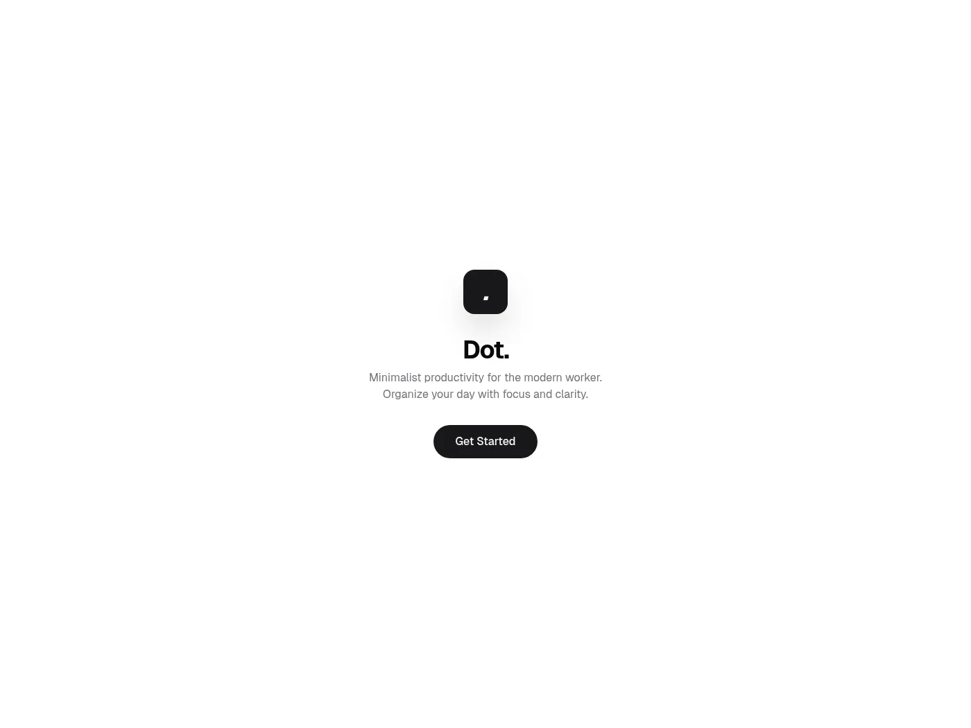 Dot Productivity App