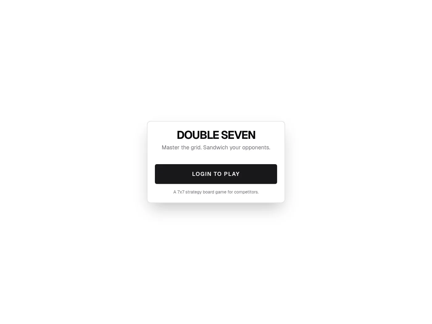 Double Seven Strategy