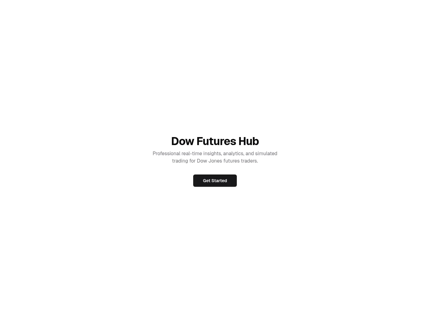 Dow Futures Trading Hub