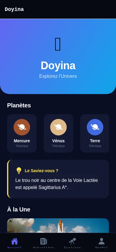 Doyina Mobile App