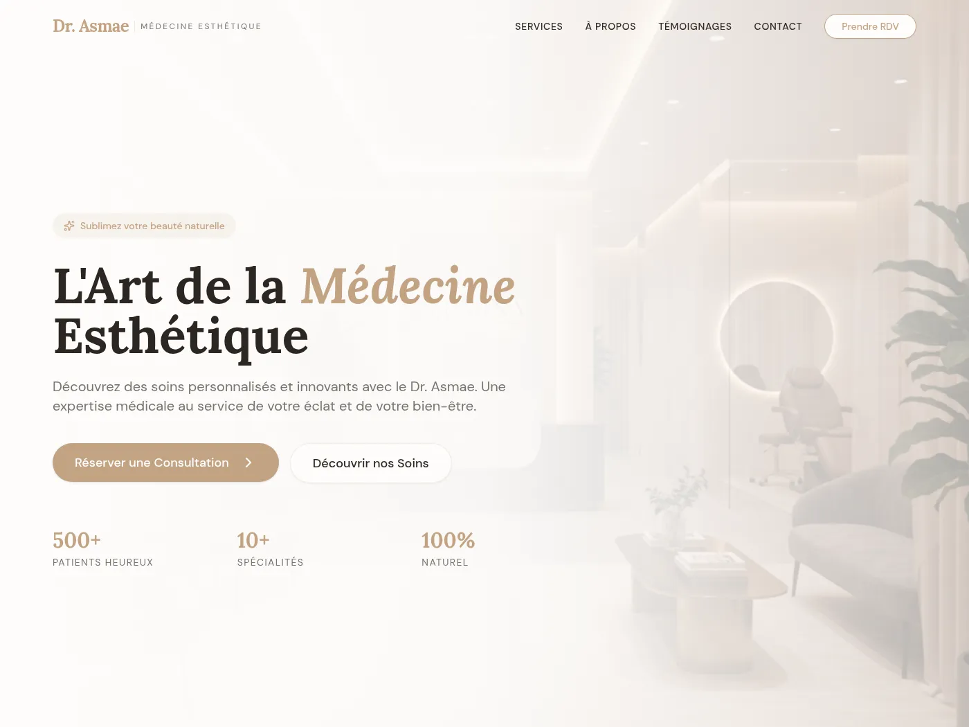 Dr. Esthetic Landing