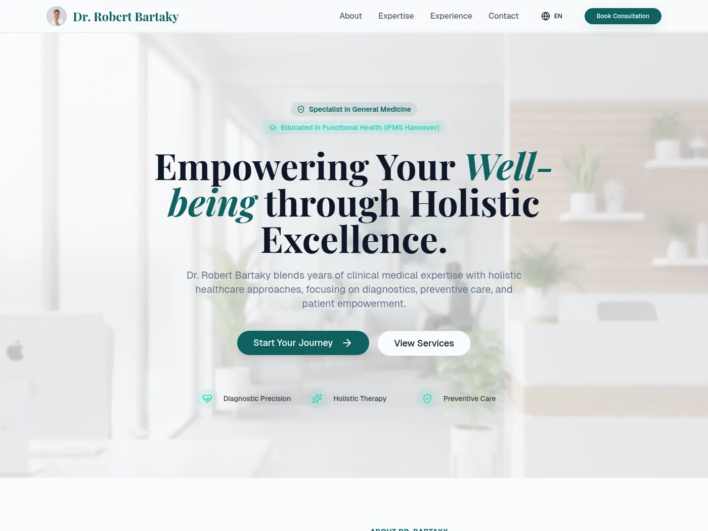 Dr Bartaky Landing Page